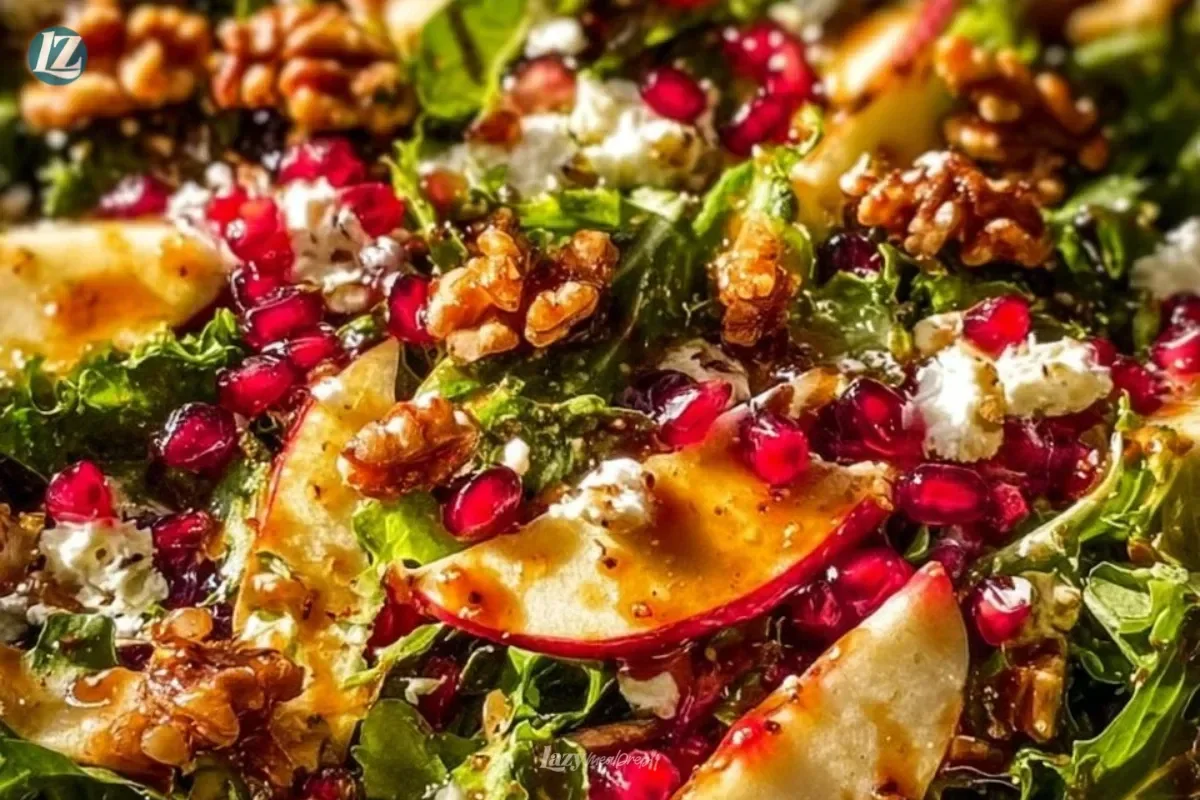 Easy Christmas Salad with Honey Mustard Dressing In 15 Minute