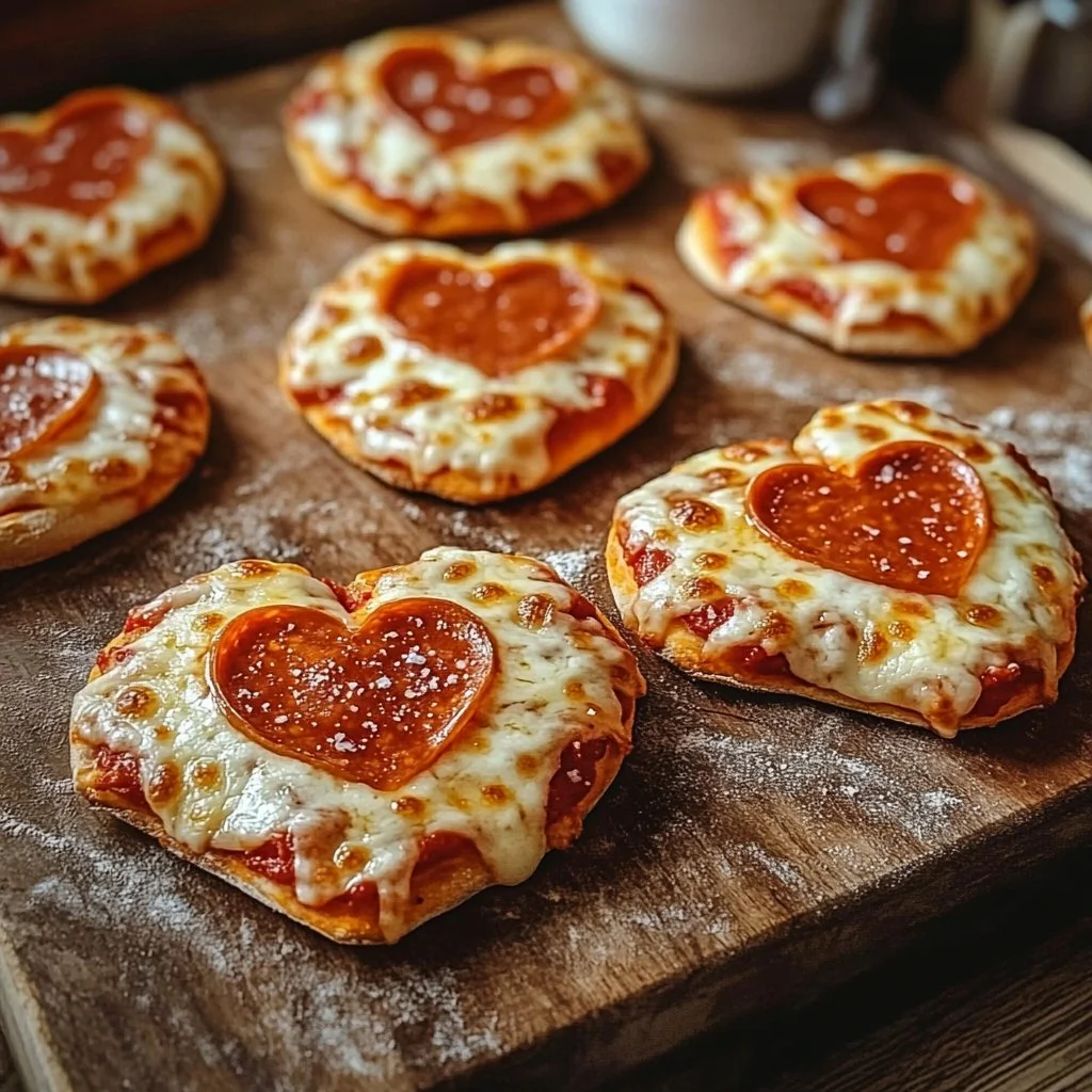 Easy Mini Heart-Shaped Pizzas 2026 - Lazy Meal Prep